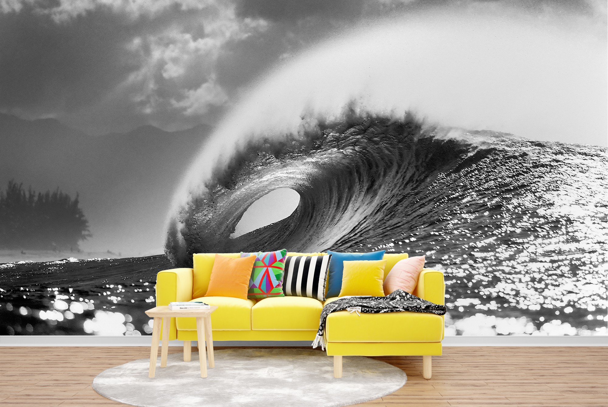 Glitter Curl Wall Mural by Sean Davey