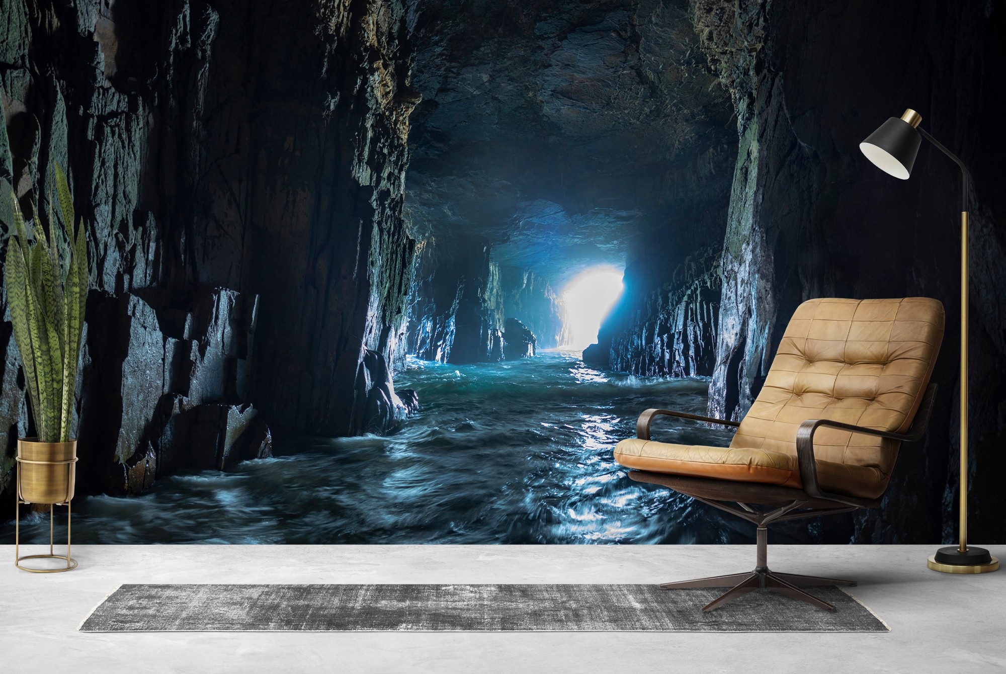 Remarkable Cave II Wall Mural by Sean Davey