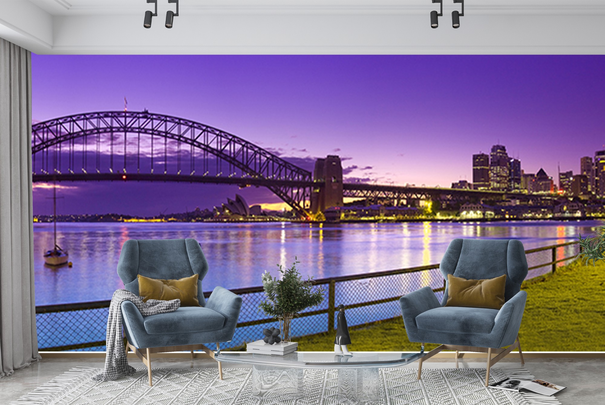 Sydney Harbour NSW II Wall Mural by Sean Davey